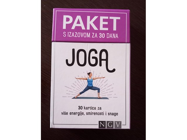 Joga - paket s izazovom za 30 dana, 30 kartica