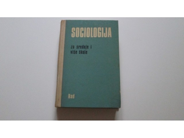Sociologija za srednje i više škole
