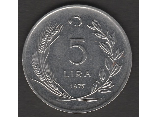 5 Lira - 1975 - Turkey, Turska