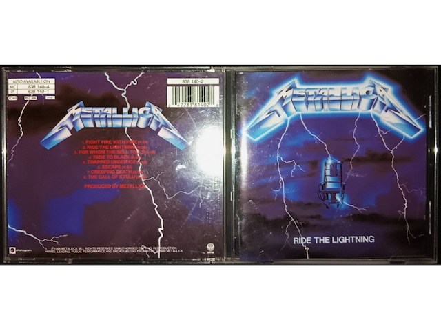 Metallica-Ride the Lightning Reissue Made in France CD