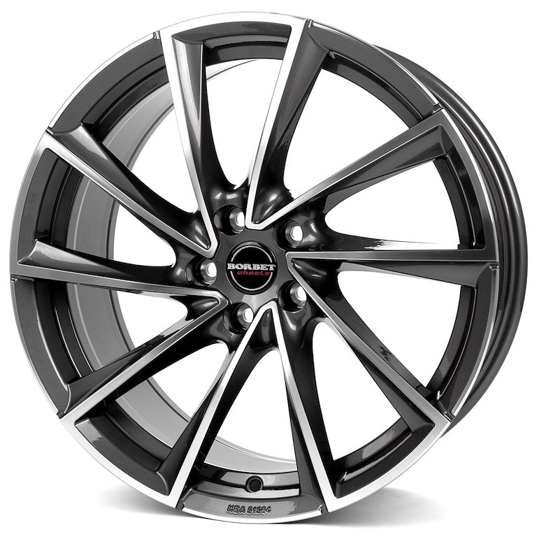 BORBETVTX GRAPHITE POLISHED 18x8-5/114.3