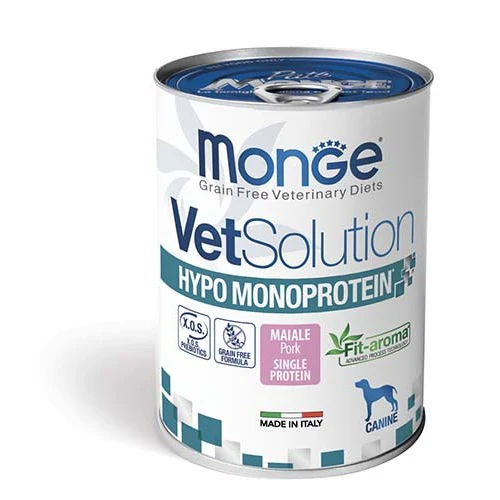 VET SOLUTION Monge Dog Konzerva Hypo Monoprotein, sa svinjetinom, 400g