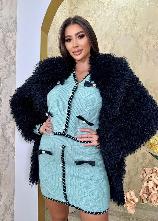 Plavi komplet od debljeg konca