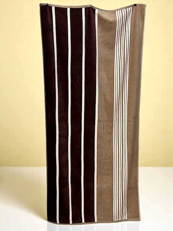 Plažni peškir “Coffee Stripes” – 83×180 cm, 100% pamuk B3