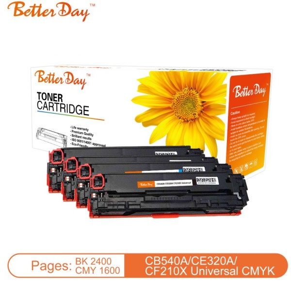 Toner BetterDay 540A/320A/210A CB540A,125A,CE320A,128A,CF210A,130A zam. kaseta za HP Black 2.4k