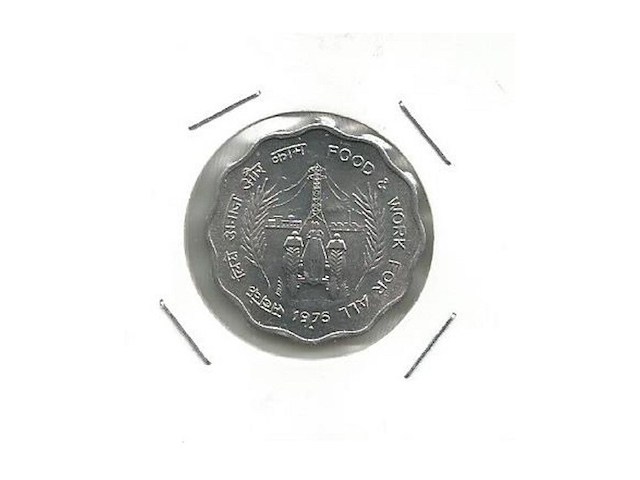 d4 India 10 paise 1976. FAO UNC/AUNC