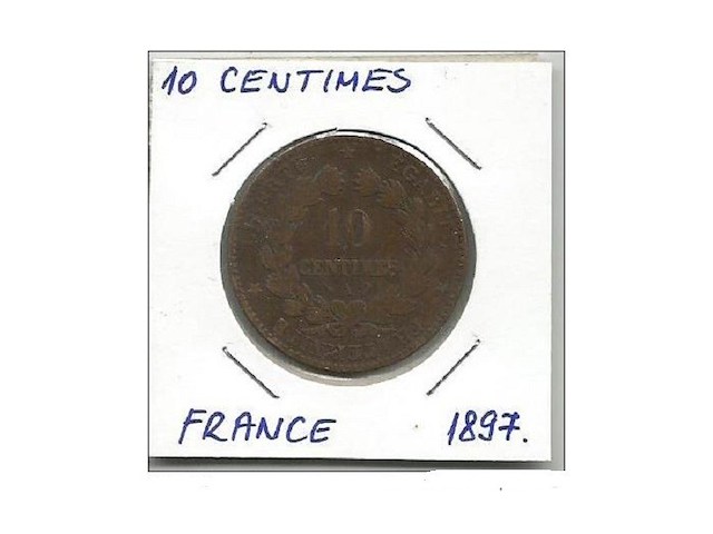 g4 Francuska 10 centimes 1897.