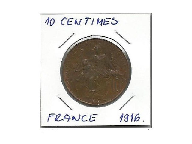 g2 Francuska 10 centimes 1916.