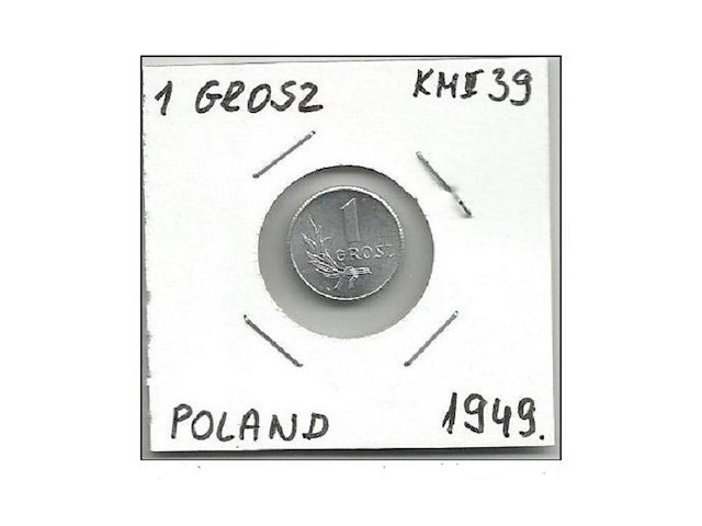 c1 Poljska 1 grosz 1949.