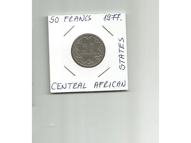 g7 Central African States 50 francs 1977.