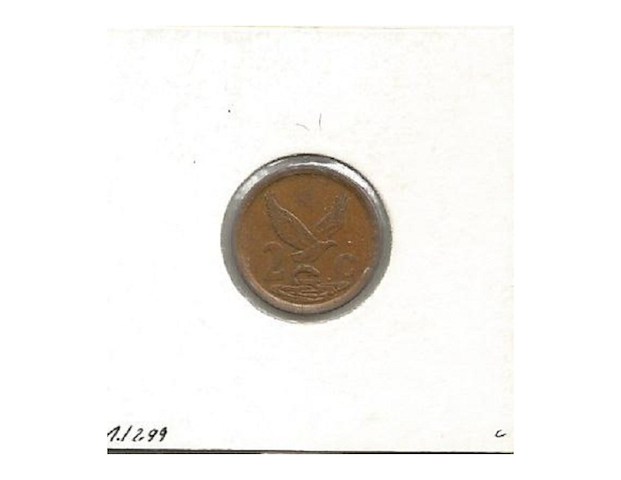 c3 South Africa 2 cents 1991.