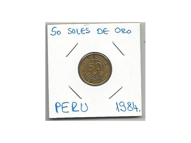 c3 Peru 50 soles de oro 1984.