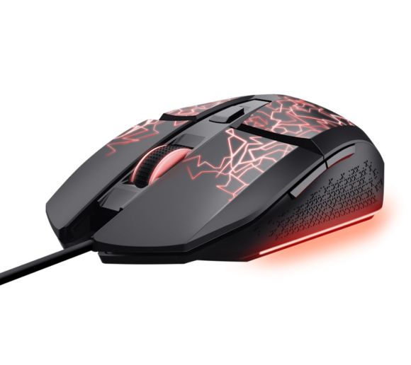 Trust - Miš TRUST GXT113 FELOX LED GAMING/crna