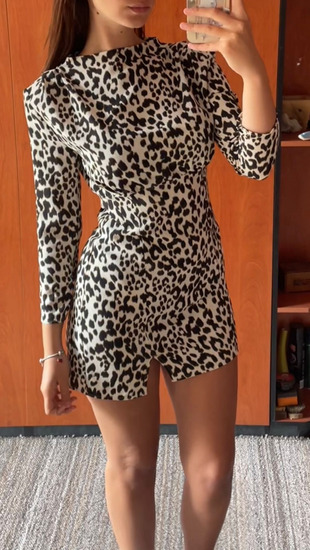 ZARA MINI HALJINA LEOPARD PRINT
