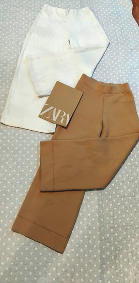 Zara oker zimske elegantne pantalone S