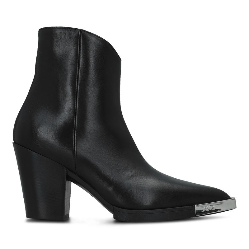 Ženske čizme sa štiklom Karl Lagerfeld Kowboy zip ankle boot