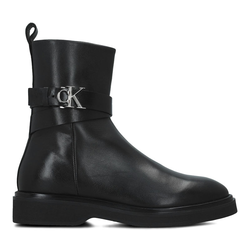 Ženske čizme Calvin Klein Ankle boot w/ metal logo