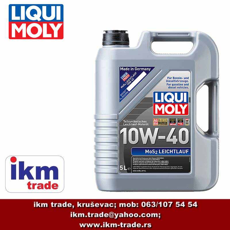 LIQUI MOLY MoS2 Leichtlauf 10W-40 – polusintetičko ulje 5L