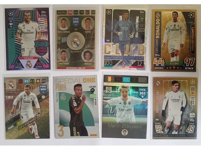 Real Madrid Lot 28 Različitih Insert Kartica