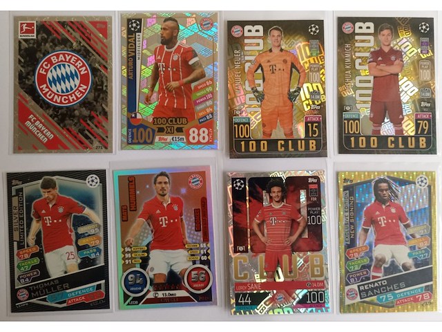 Bayern Munchen Lot 29 Različitih Insert Kartica