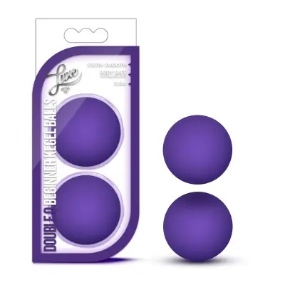 Luxe Purple Double O Kegel Balls Weighted 0.8 Ounce 330607