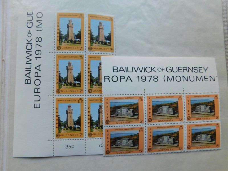 GUERNSEY EUROPA 1978 KOMPLET ČISTA SERIJA