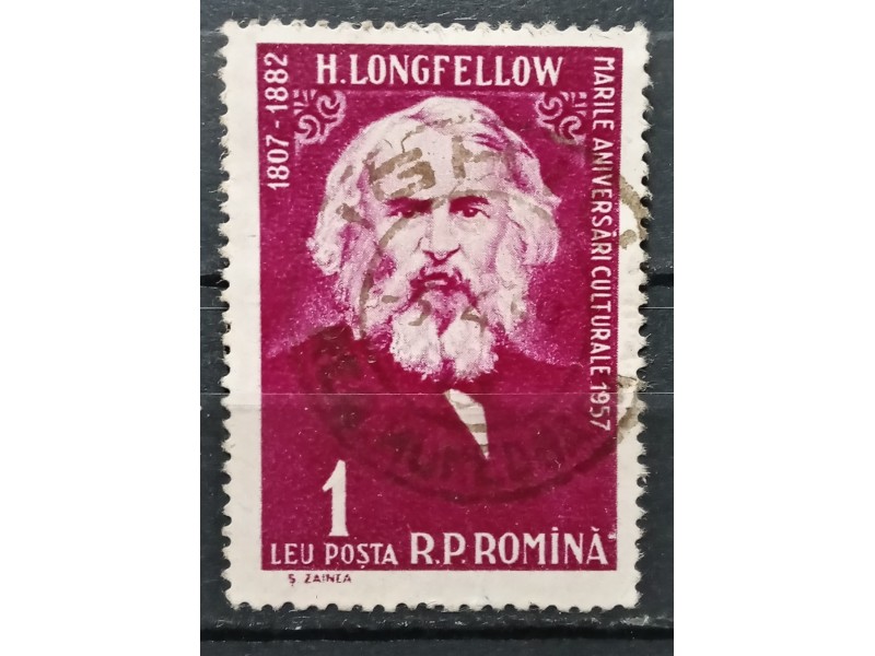 RUMUNIJA 1958 - KULTURA H.LONGFELLOW