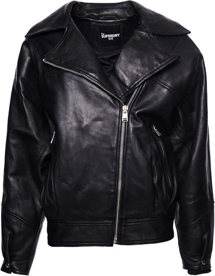 Edit Hybrid Leather Biker Jacket