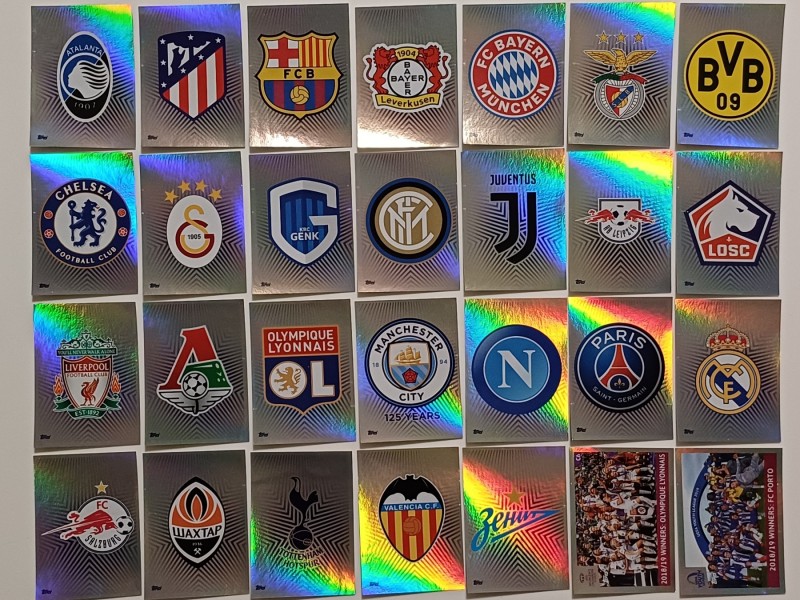 Champions League 2019 - 2020 Grbovi Kompletan set !!!
