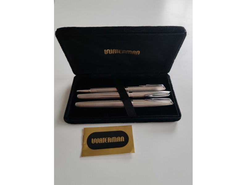 WATERMAN CF MOIRE TRIO SET ZA PISANJE PENKALA 18kt PERO