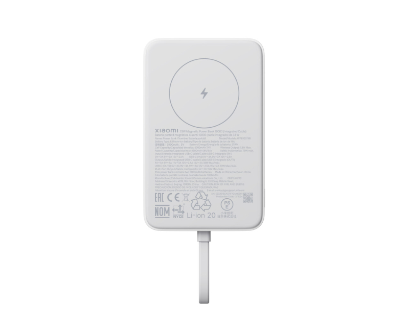 XIAOMI 33W Magnetic Power Bank 10000mAh (Integrated Cable) beli (BHR9822GL)