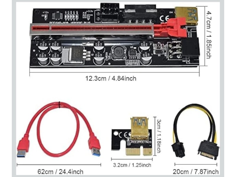 Extender PCE164P-N08 VER009C PLUS Riser card
