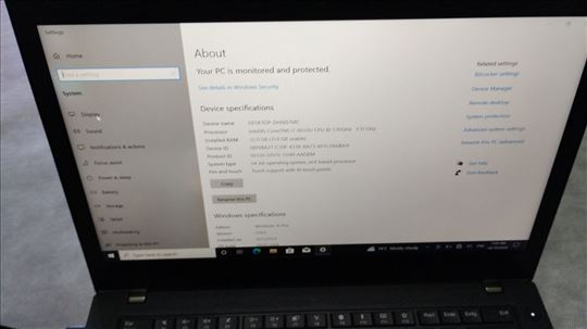 Lenovo ThinkPad T480 14inch i7-8gen, 32GB DDR4, SS