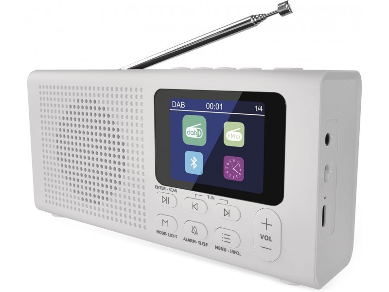 EMOS DAB+ radio sa Bluetooth,prenosivi radio sa alarmom