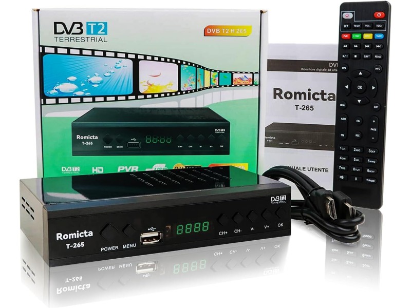 Romicta DVB-T2 Full HD Dekoder digitalni TV set-top bok