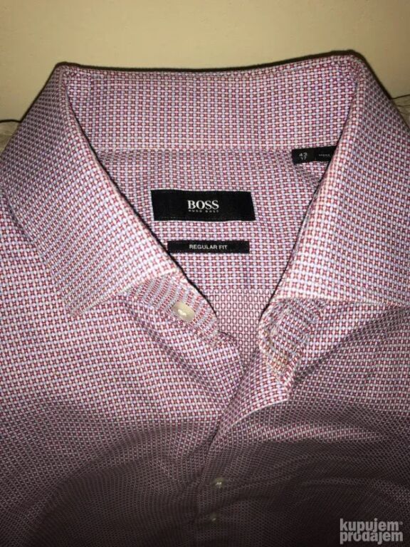 Original Hugo Boss kosulja 43 PRAKTICNO NOVA 100% cotton Ramena 50cm