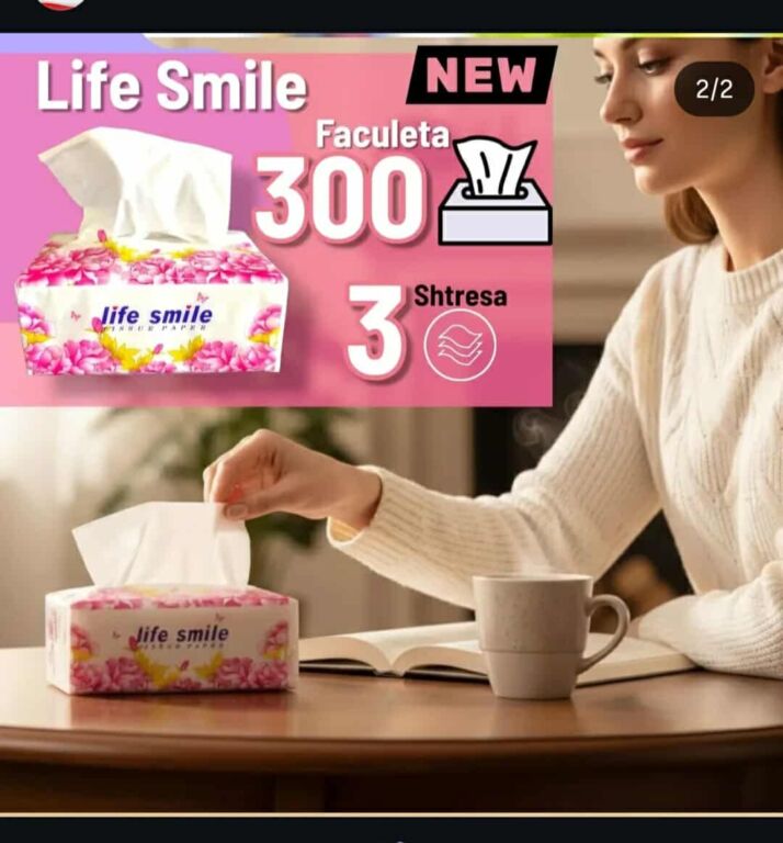 Life Smile papirne maramice u kutiji - 300 maramica u pakovanju - 3