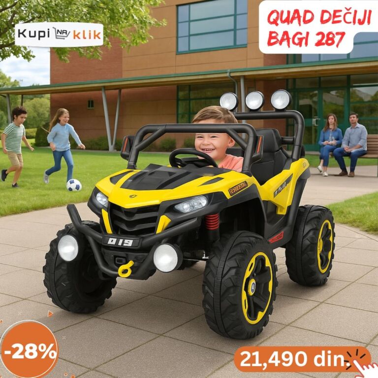Quad dečiji bagi 287 – električno vozilo za decu - Robusni dečiji