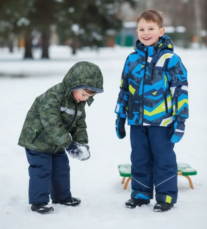 ❄️ Spremni za snežnu avanturu! ❄️ Topli ski set koji čine jakna
