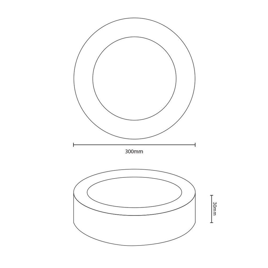 Kružni LED panel snage 24W i svetlosne temperature od 6000K