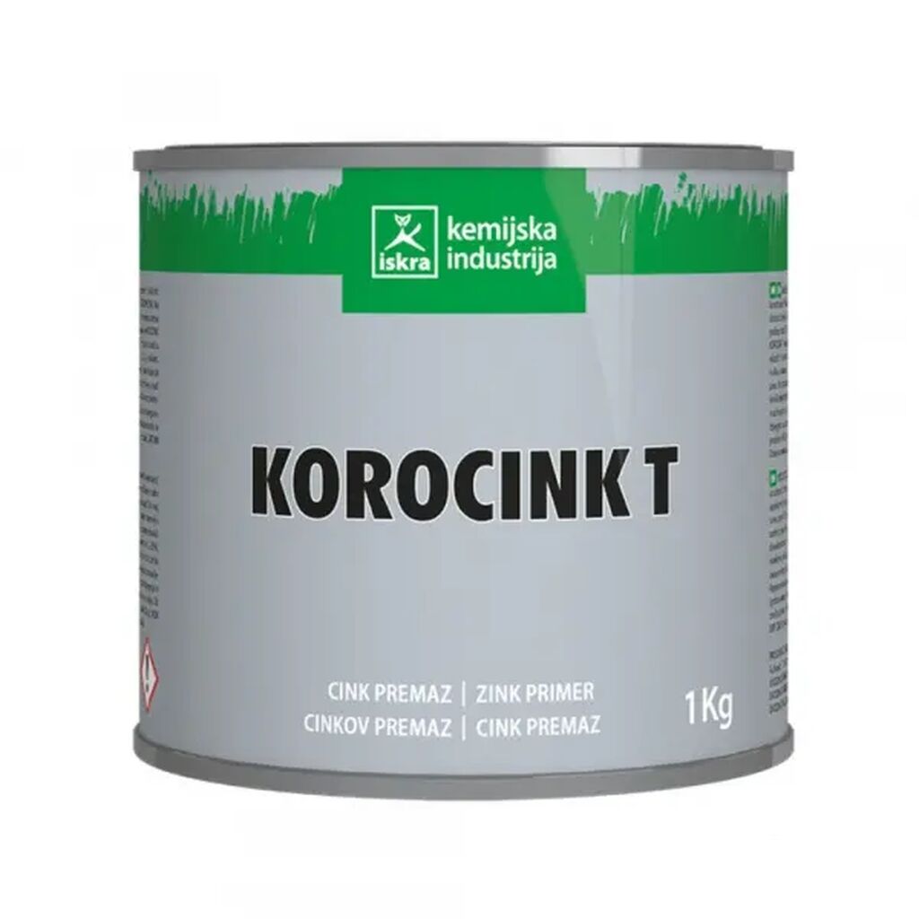 Korocink T 1KG je specijalni premaz na bazi cinka, namenjen zaštiti