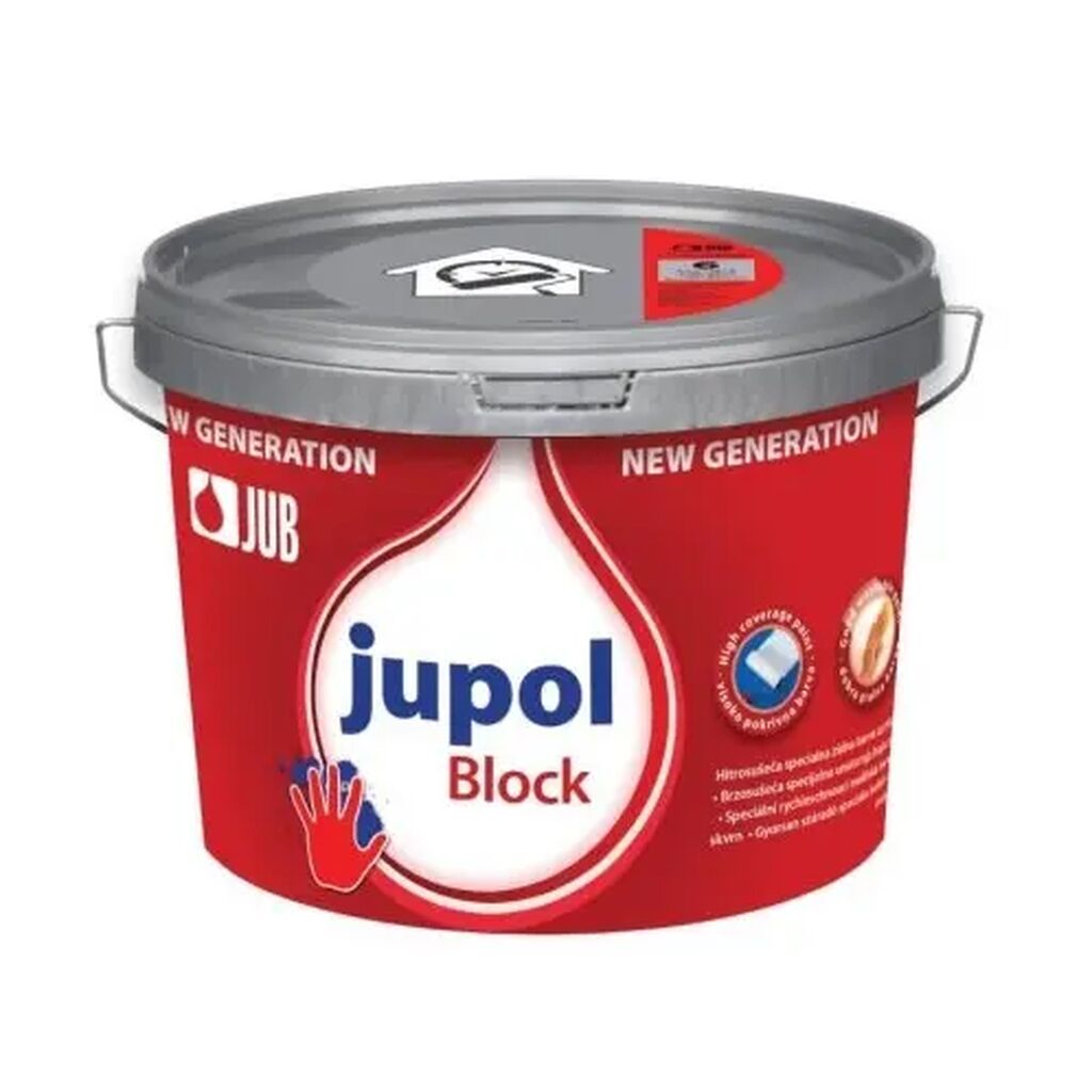 JUPOL Block New Generation is a special paint that effectively blocks