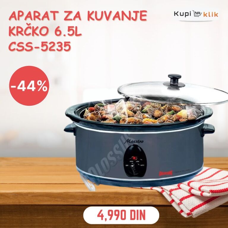 Aparat za sporo kuvanje – Krčko Maestro CSS-5235, zapremina 6,5 l. -