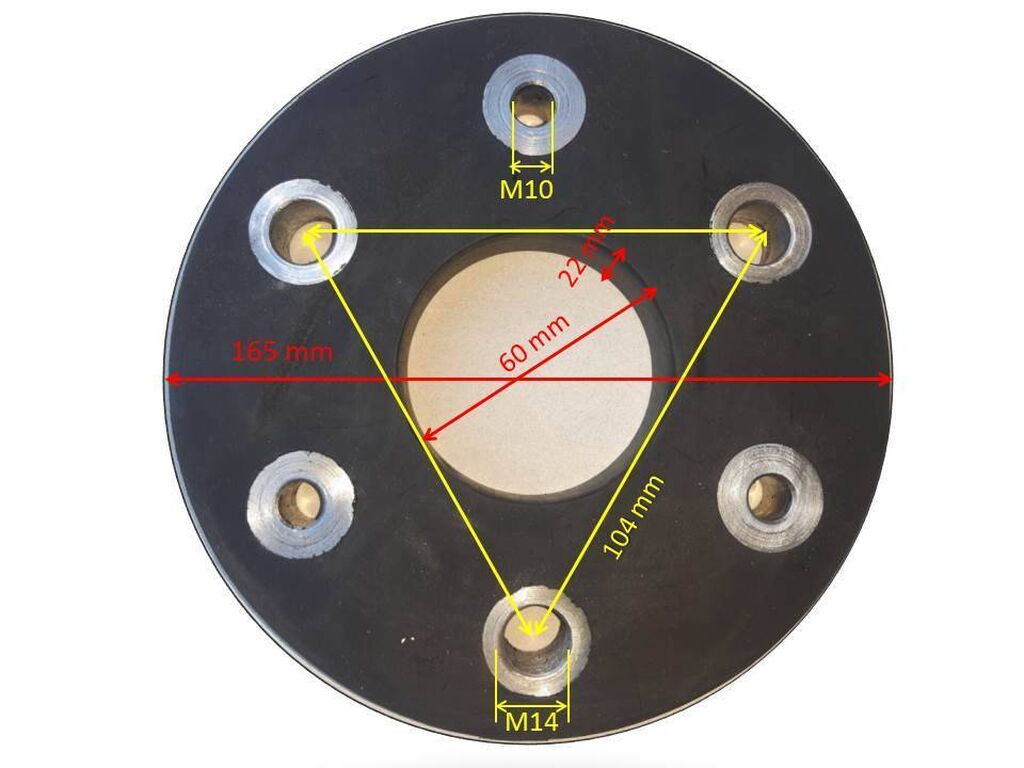 Hardijev zglob prirubnica viljuškar LINDE i STILL - Prečnik 165 mm -