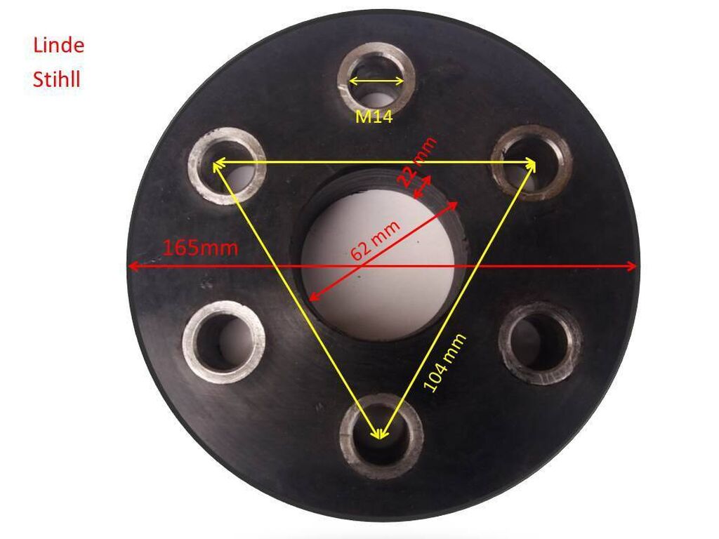 Hardijev zglob prirubnica viljuškar Linde / Stihll - Materijal