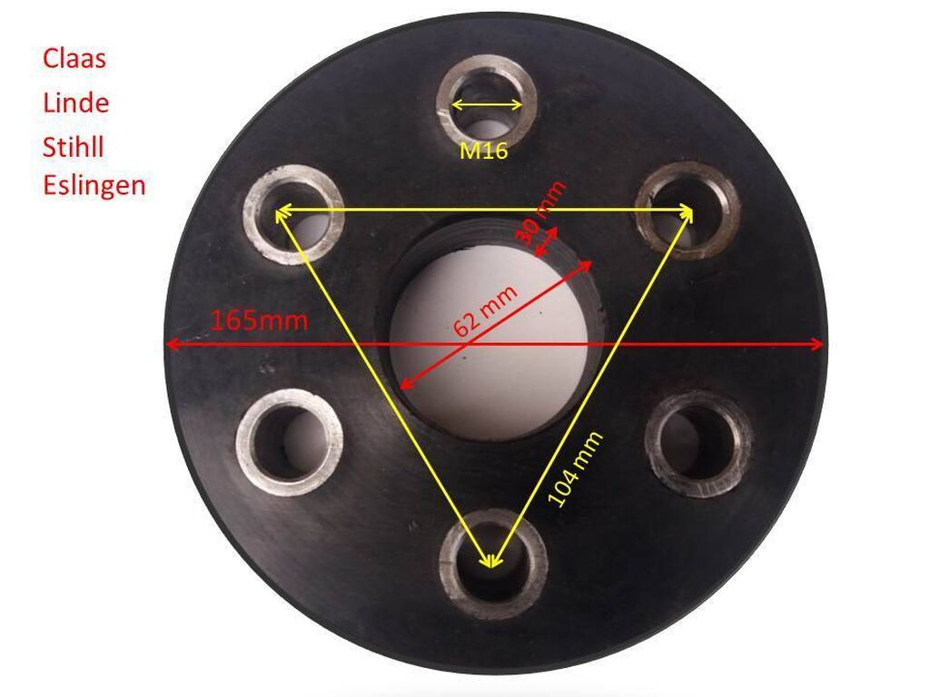 Hardijev zglob prirubnica viljuškar, Linde, Stihl, Eslingen i kombajn