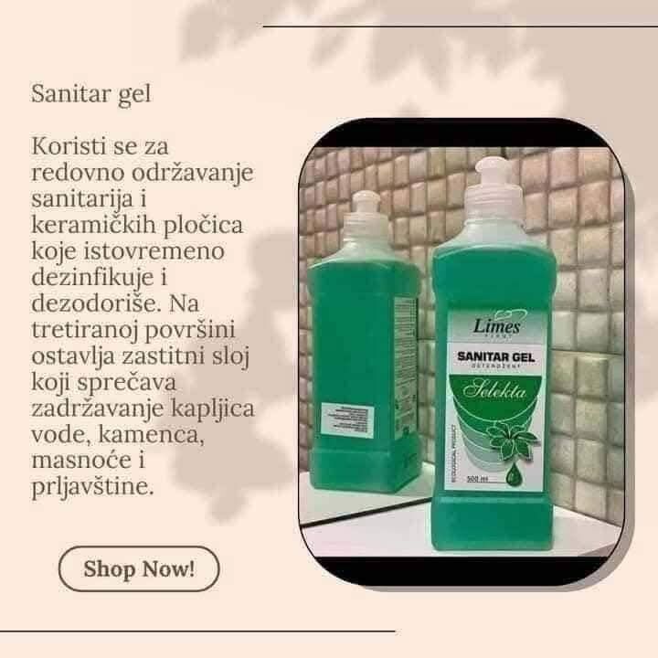 Sanitar gel Limes – Selektia, 500 ml - Gel za redovno održavanje