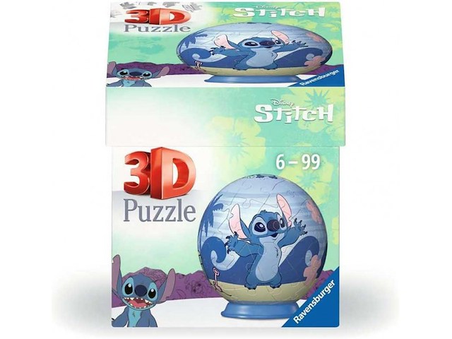 3D Puzzle slagalica Lopta 54 dela Disney Stitch Ravensburger 11597