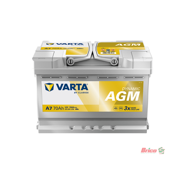 AKUMULATOR VARTA DYNAMIC AGM 12V-70Ah D+ A7