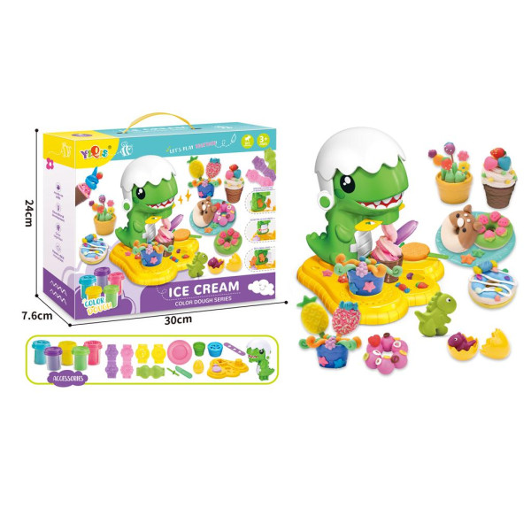 Testo u boji za igru Dino Ice cream 449592